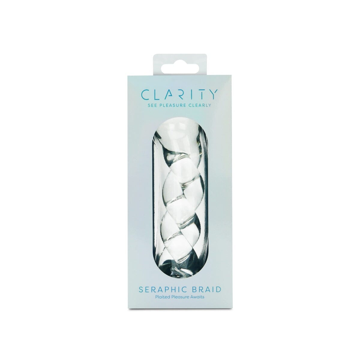 Clarity Seraphic Braid Glass Dildo | Twisted Elegant Glass Toy