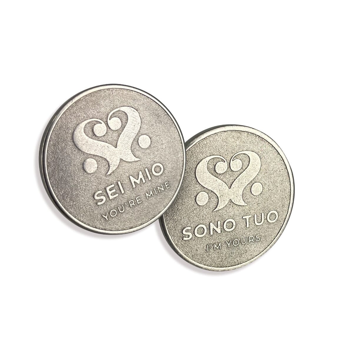 SEI MIO Sono Tuo Stainless Steel Coin | Playful Power Play
