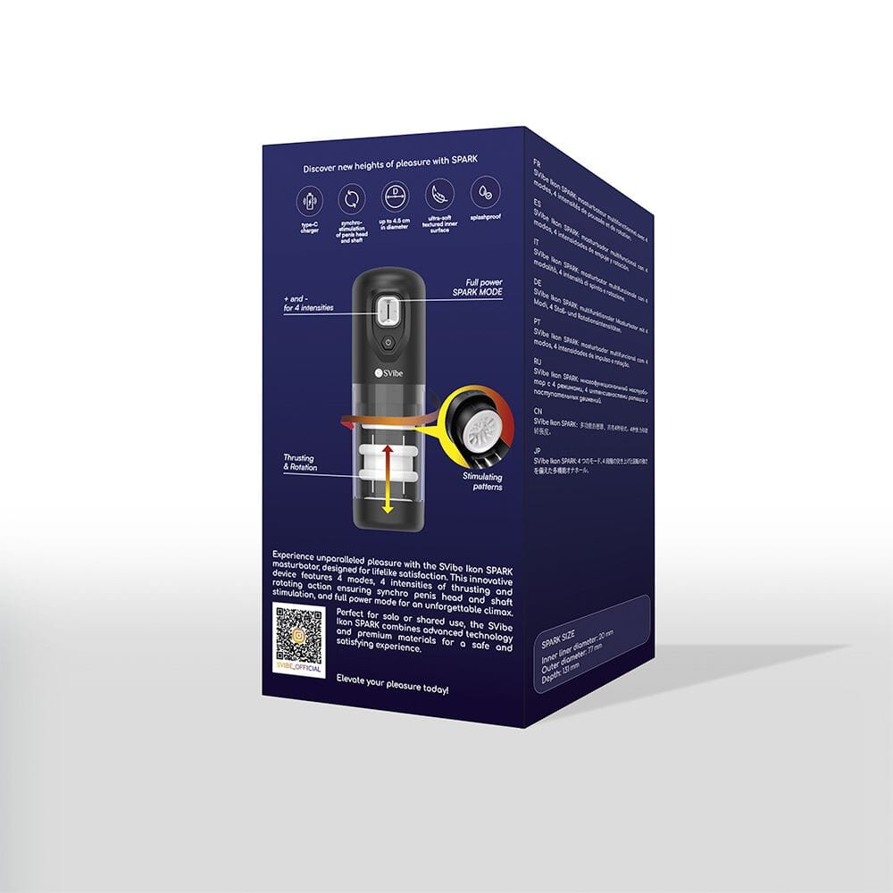SVibe Ikon SPARK Automatic Masturbator | Hands-Free Stroker